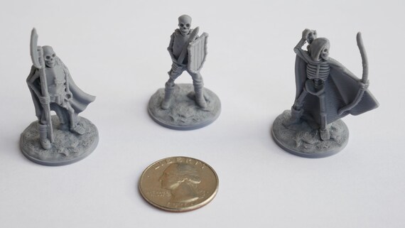 Skeleton Set 2 28mm Scale Skeleton Figures for Tabletop | Etsy