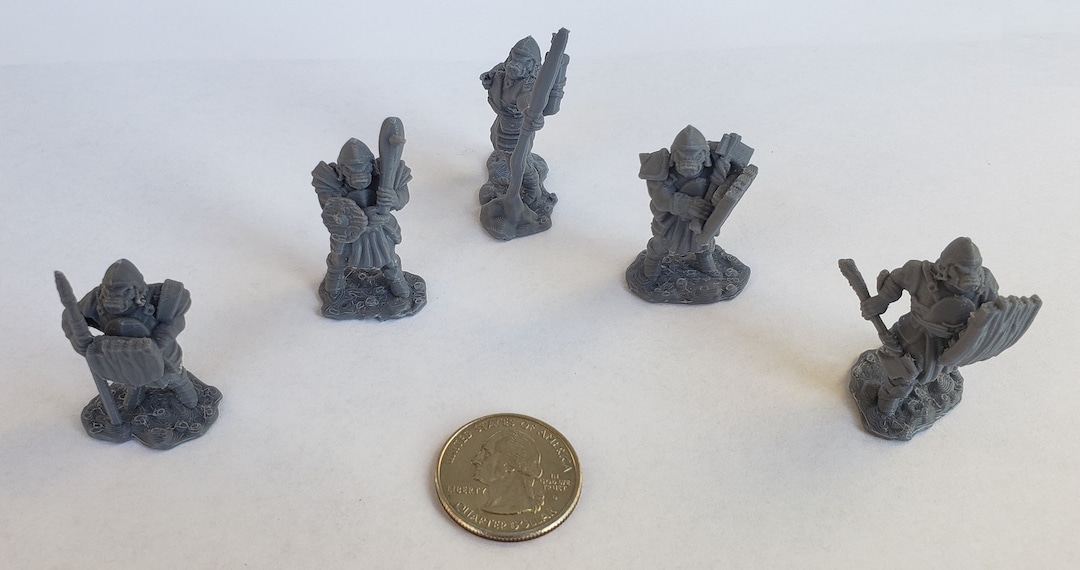 Orcs Set 1 - 28mm Scale Orc Figures for Tabletop Gaming - D&D ...