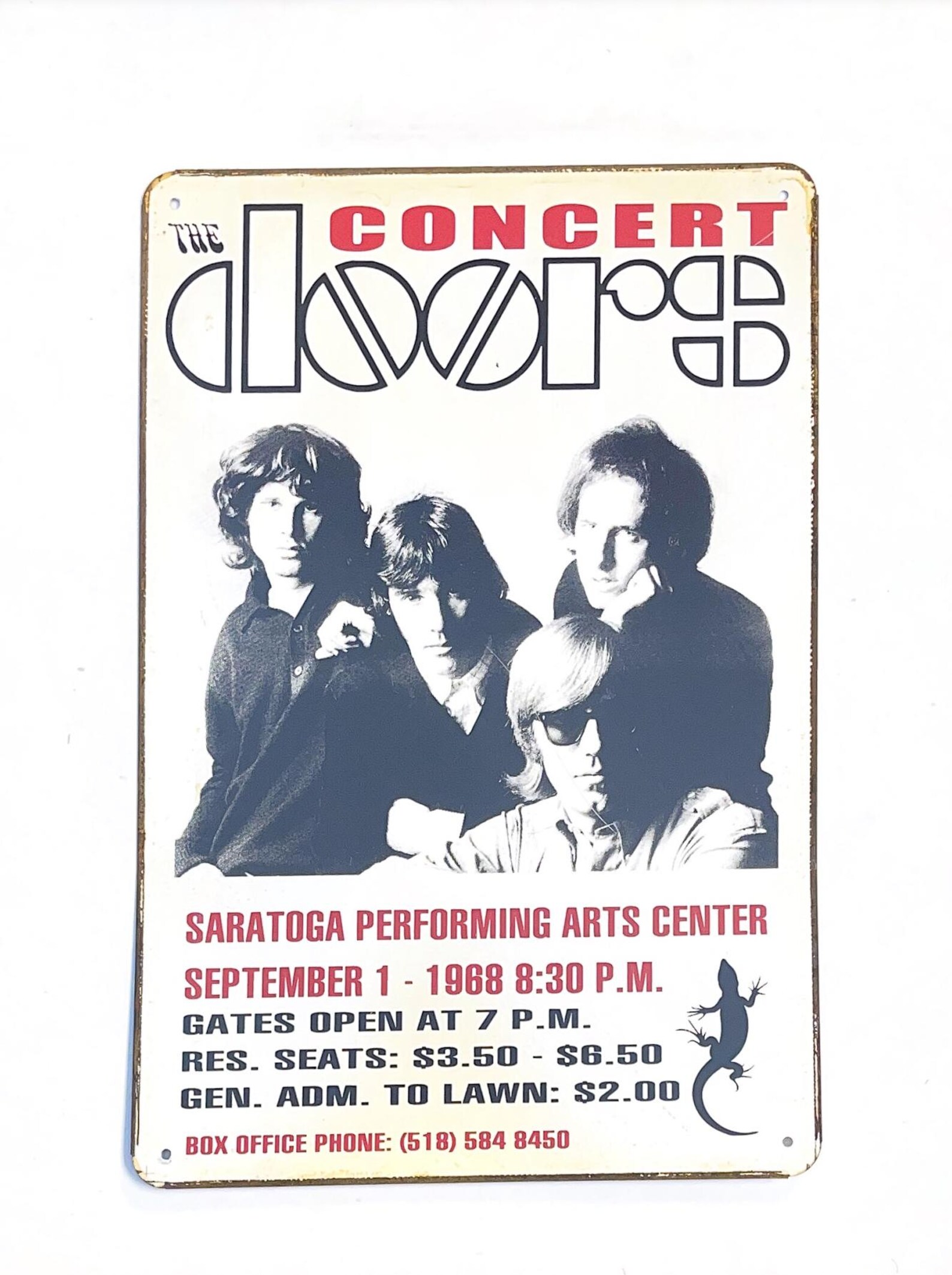 The Doors 1988 Concert Ticket Metal Sign - Etsy
