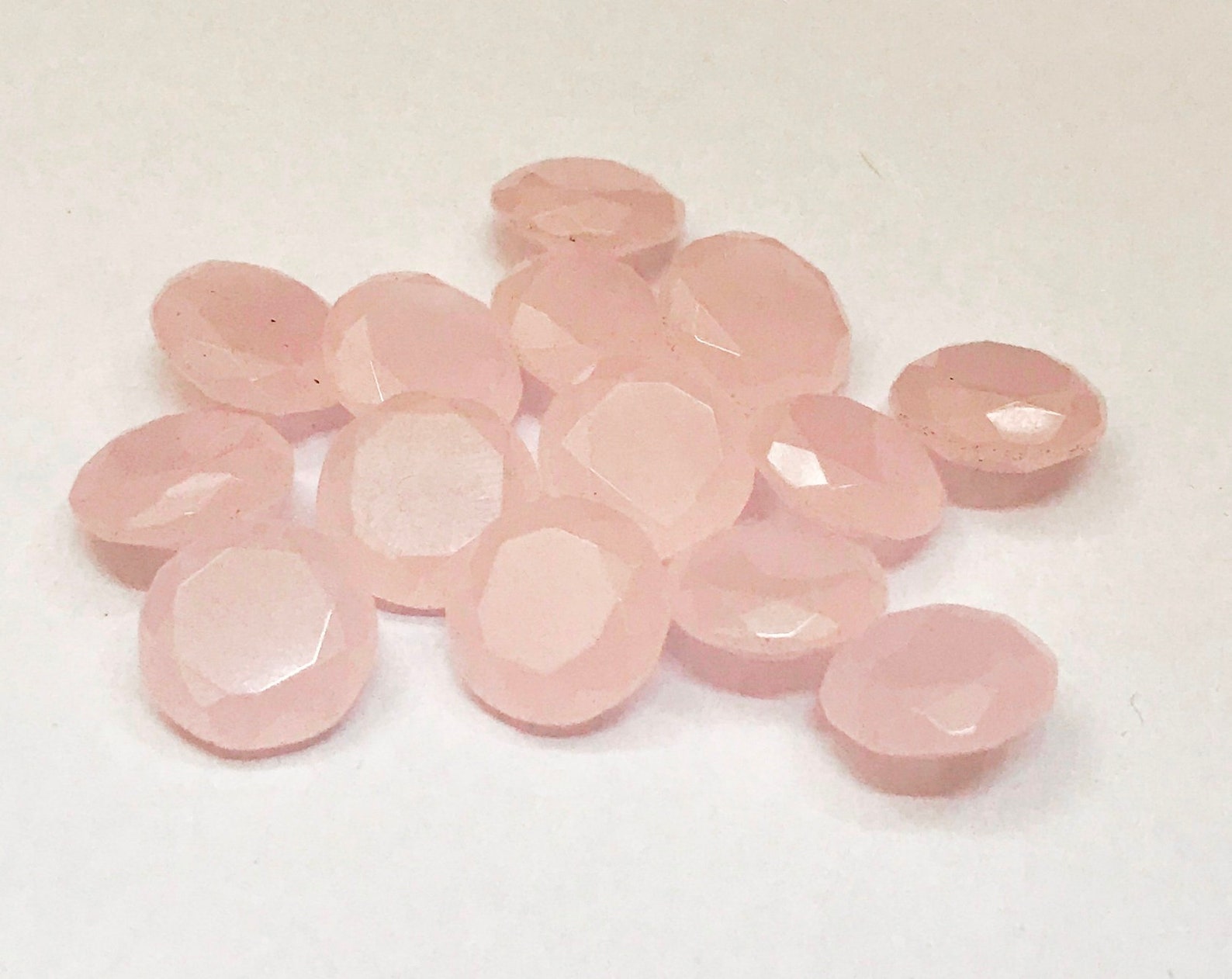 6 Pieces Rose Quartz Gemstone Faceted Gemstone Faceted | Etsy