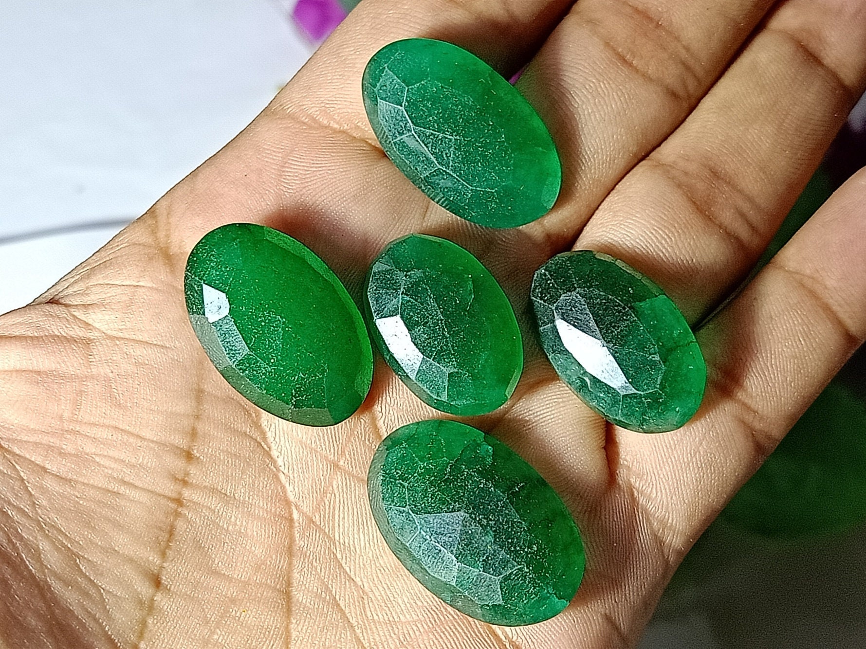 125 Carat Faceted Green Ruby Corundum Green Corundum | Etsy