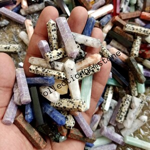 100 Pcs Crystal Small Points Mix, Mixed Stones, Obelisk Healing ...