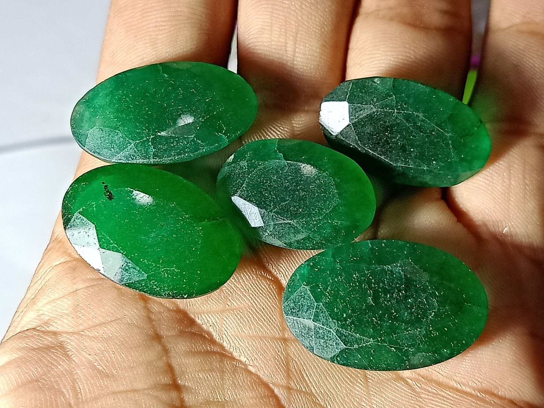 125 Carat Faceted Green Ruby Corundum Green Corundum | Etsy