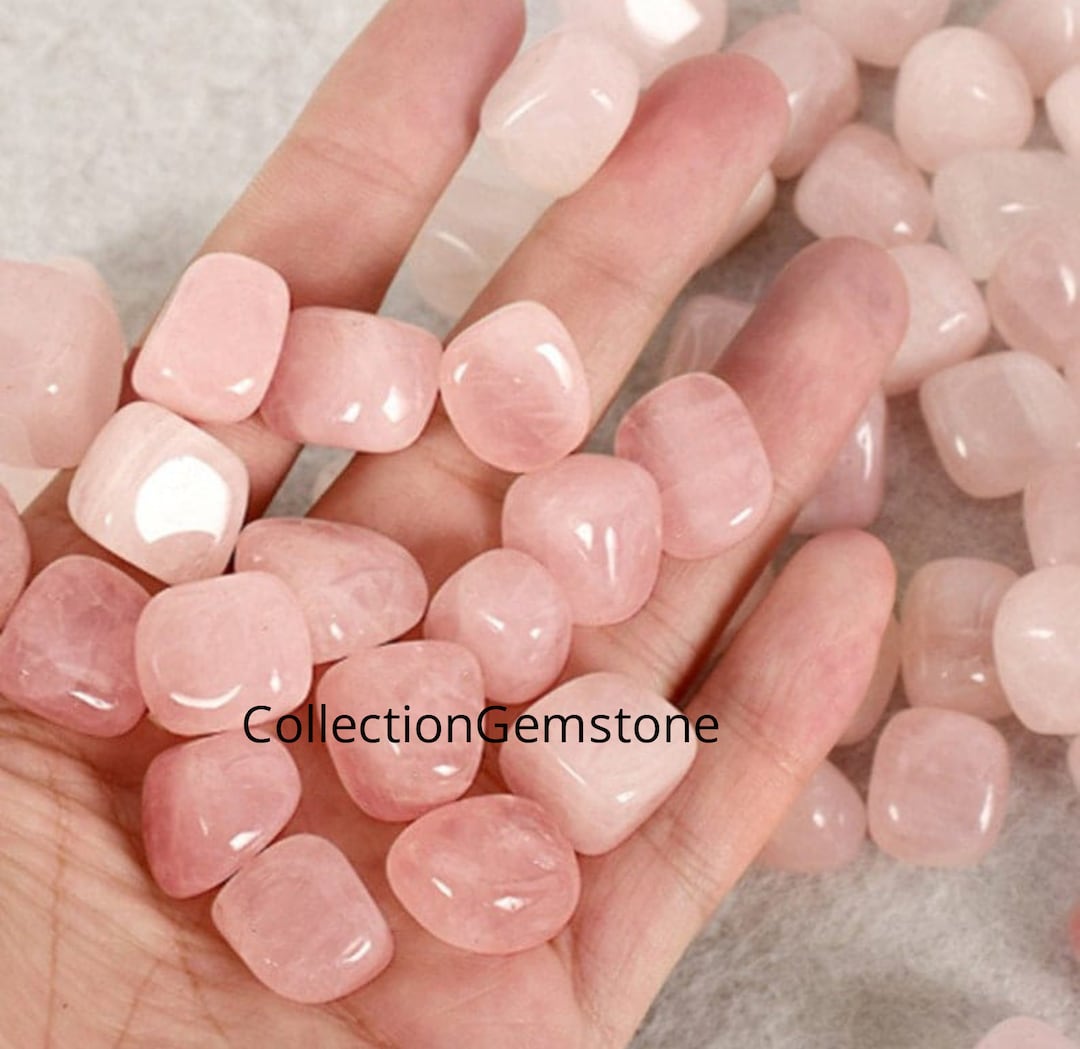 Natural Rose Quartz Gemstone Tumble Lots Crystal Tumble Lots Gemstone ...