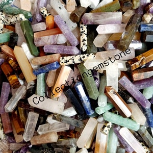 100 Pcs Crystal Small Points Mix, Mixed Stones, Obelisk Healing ...
