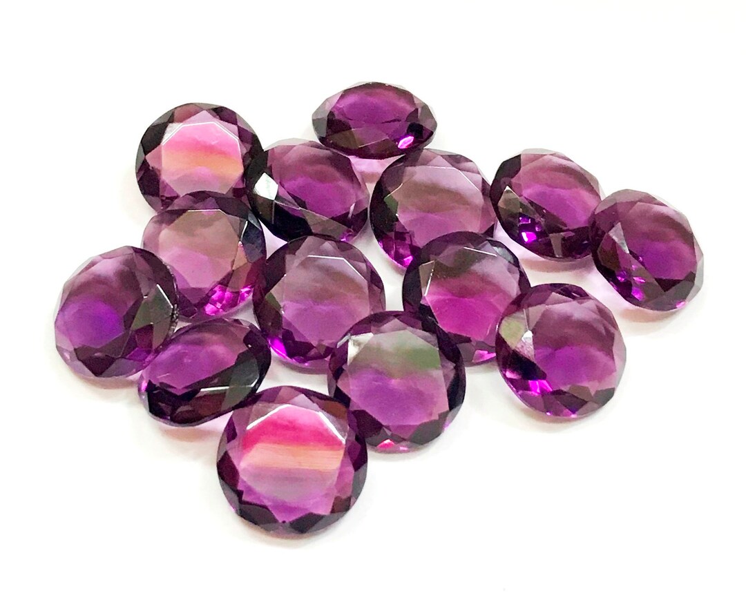 50 Pieces Amethyst Hydro Quartz Gemstone Faceted Gemstone Loose ...
