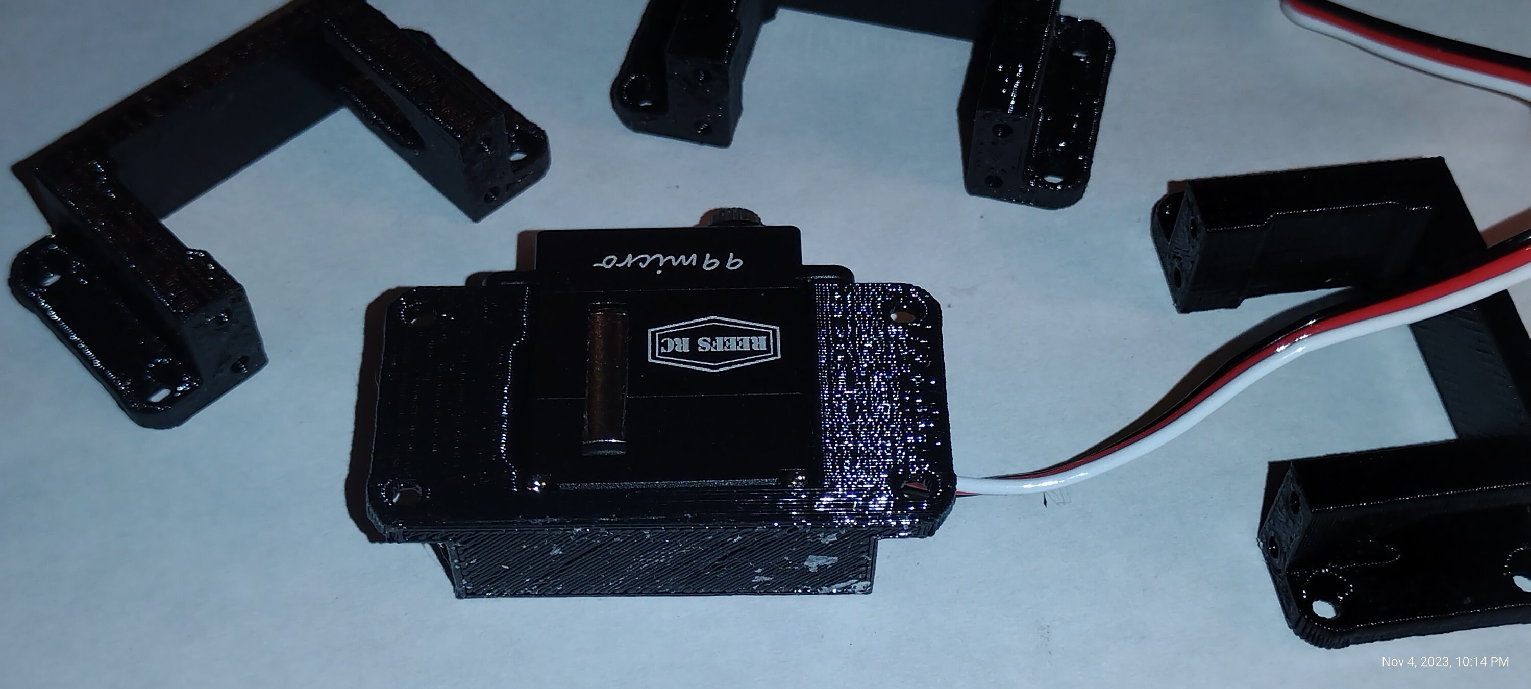 4 Pcs Mini Small Reefs 99 Servo Mount Bracket / Stand Horizontal , 3d ...