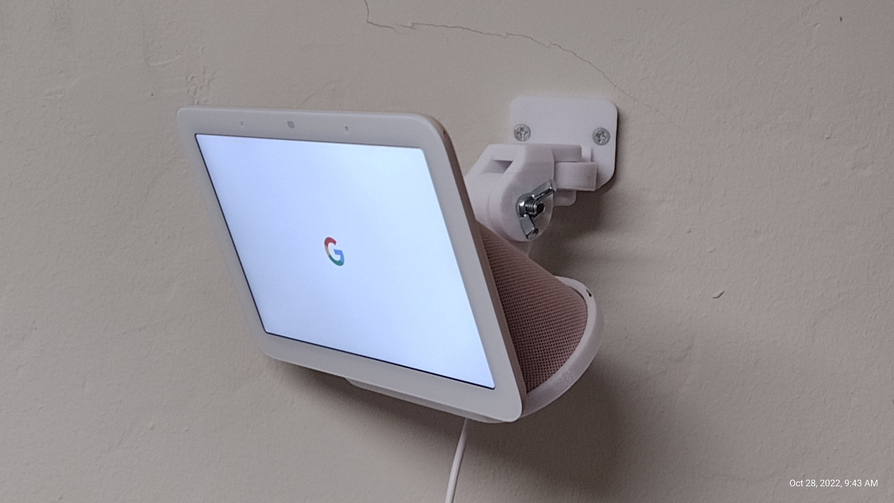 Google Nest Hub 2nd Gen 7 Wall Mount Holder, Flexible, Adjustable Angle Direction 3d Printed ...