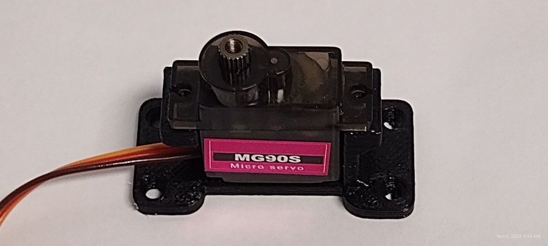 4 Pcs Mini Small Servo SG90 MG90S Mount Bracket / Stand Horizontal , 3d ...