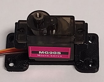 4 Pcs Mini Small Servo SG90 Mount Bracket / Stand Horizontal , 3d ...