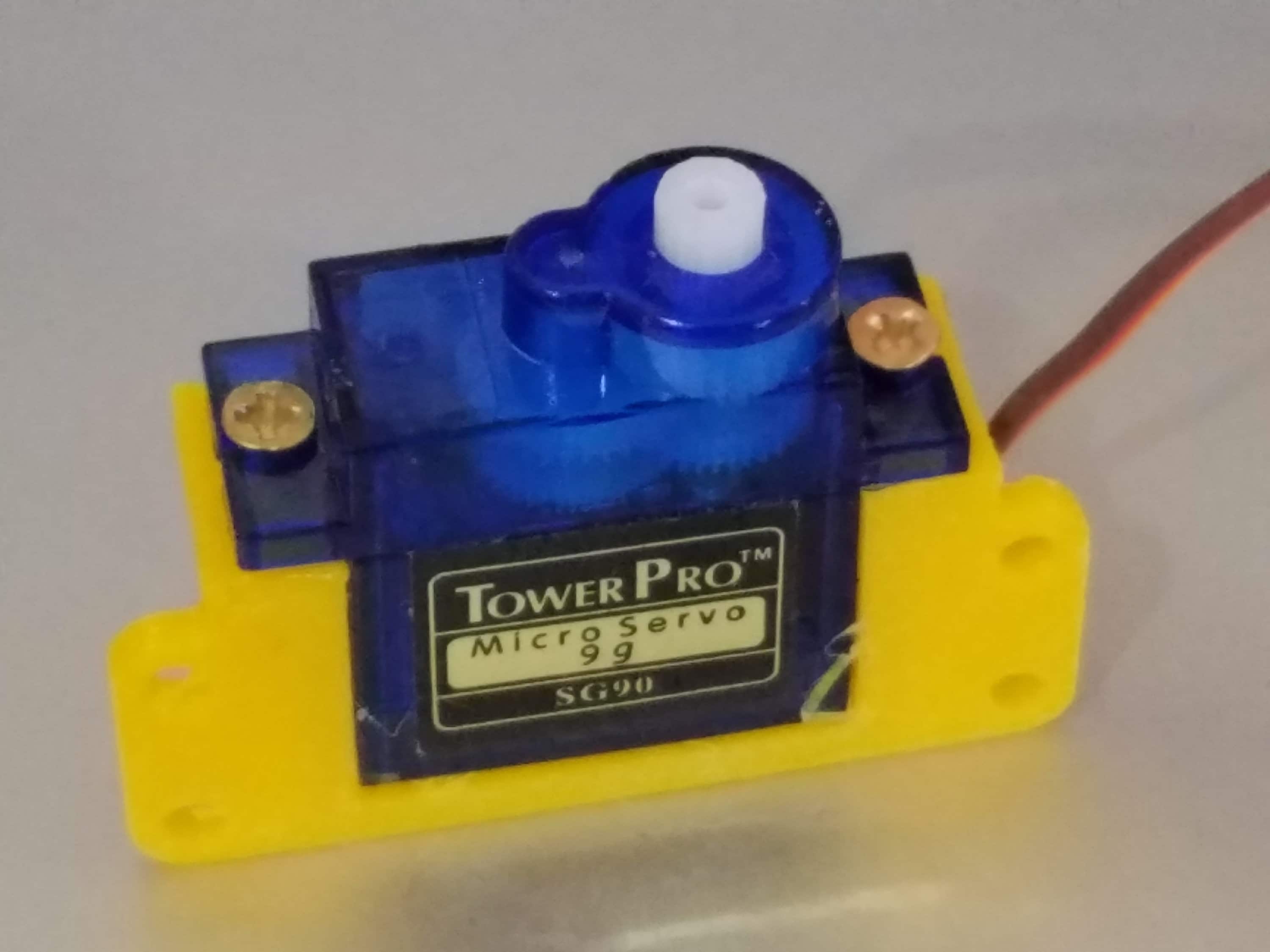 4 Pcs Mini Small Servo SG90 Mount Bracket / Stand Horizontal , 3d ...