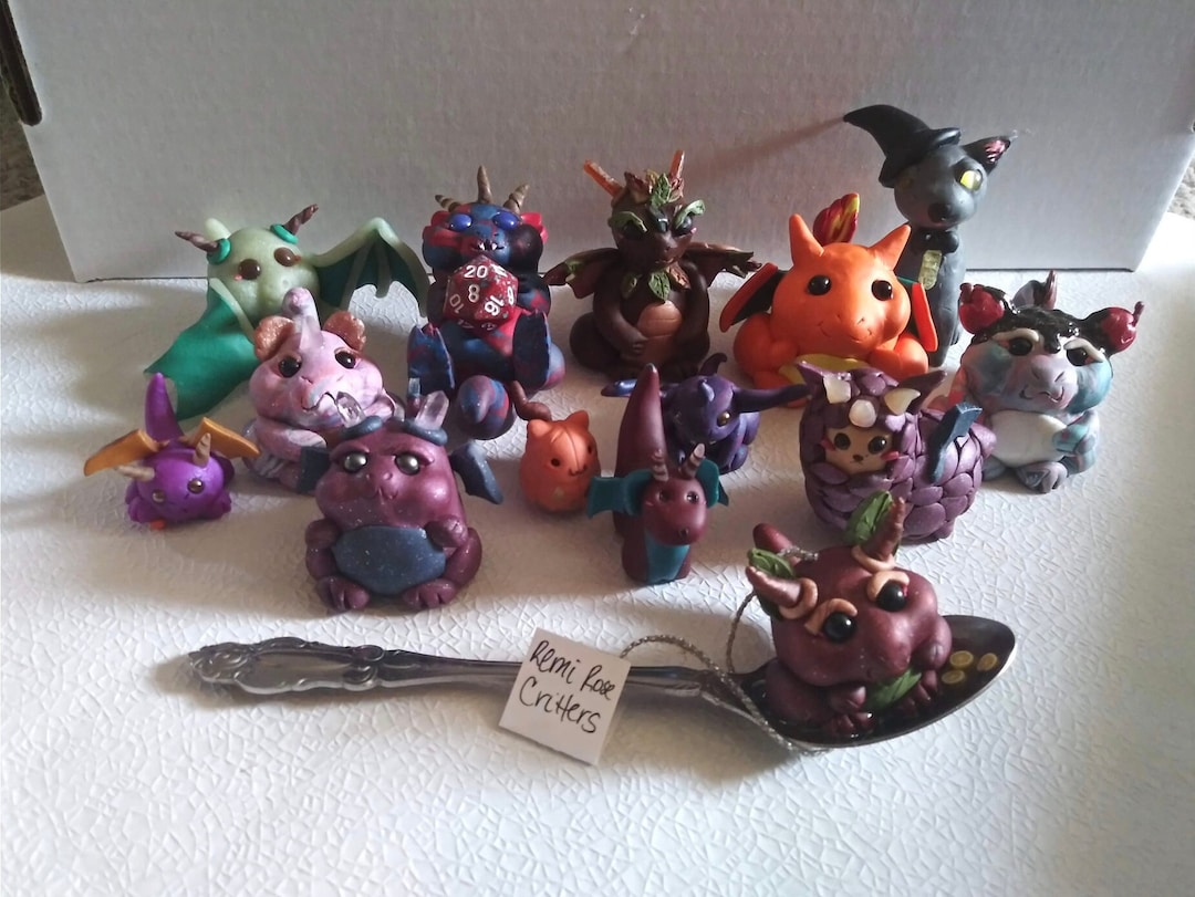 Clay Dragon Chonk Mini Chonks Mega Chonks Custom Kawaii - Etsy