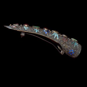 Chinese Export Silver Finger Pin - Etsy