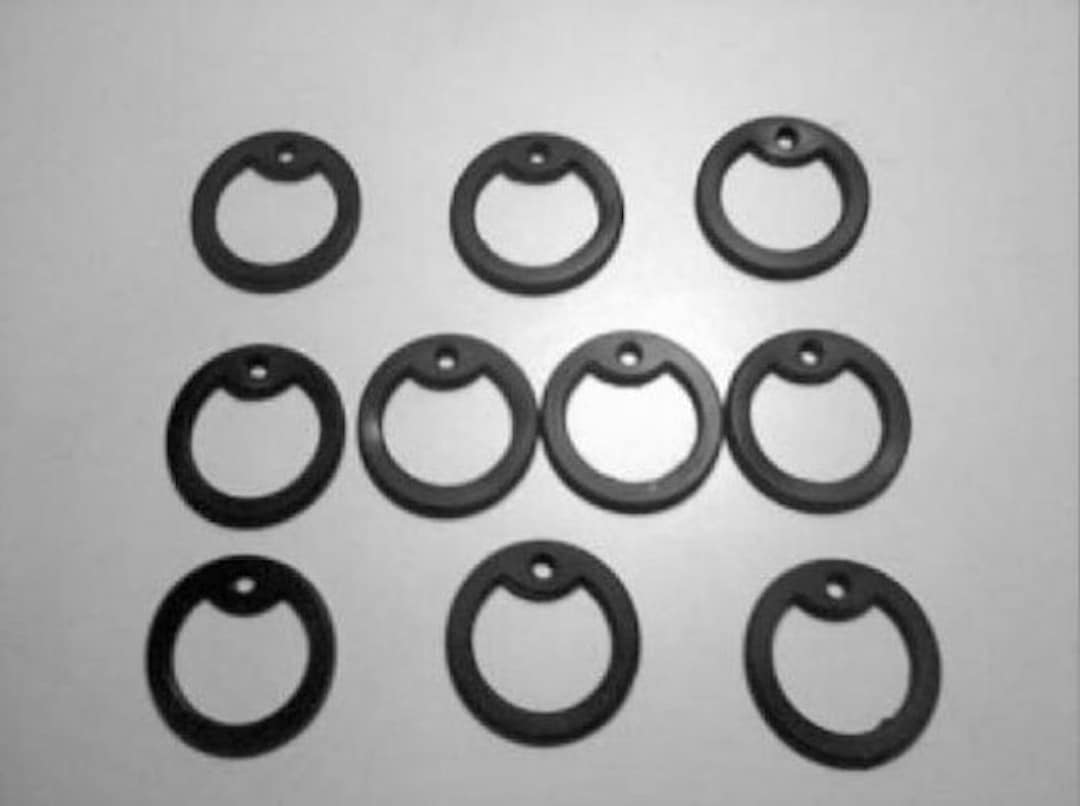10 Black Silicone Rubber Dog Tag Silencers (assorted Colors Available ...