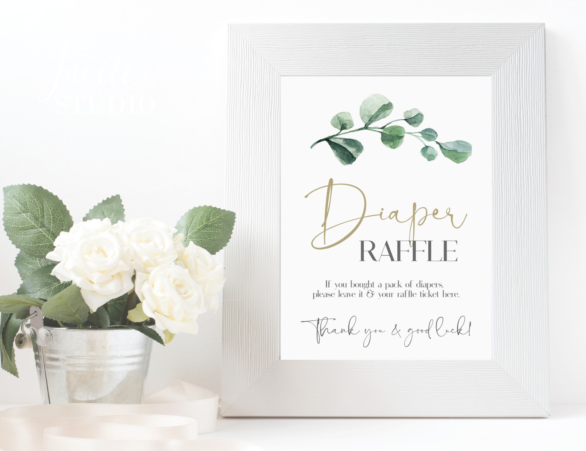 Diaper Raffle Sign Baby Shower Decor Diaper Raffle Poster - Etsy