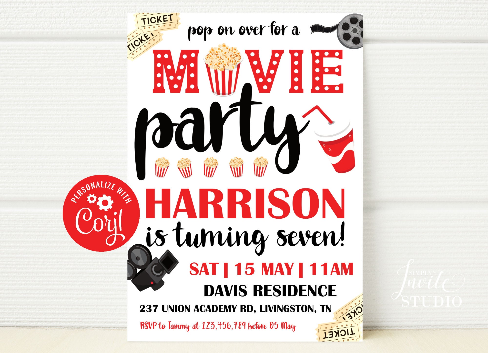 Movie Night Invitation Ideas