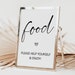 Minimalist Food Station Sign Minimalist Baby Shower Decoration Baby ...