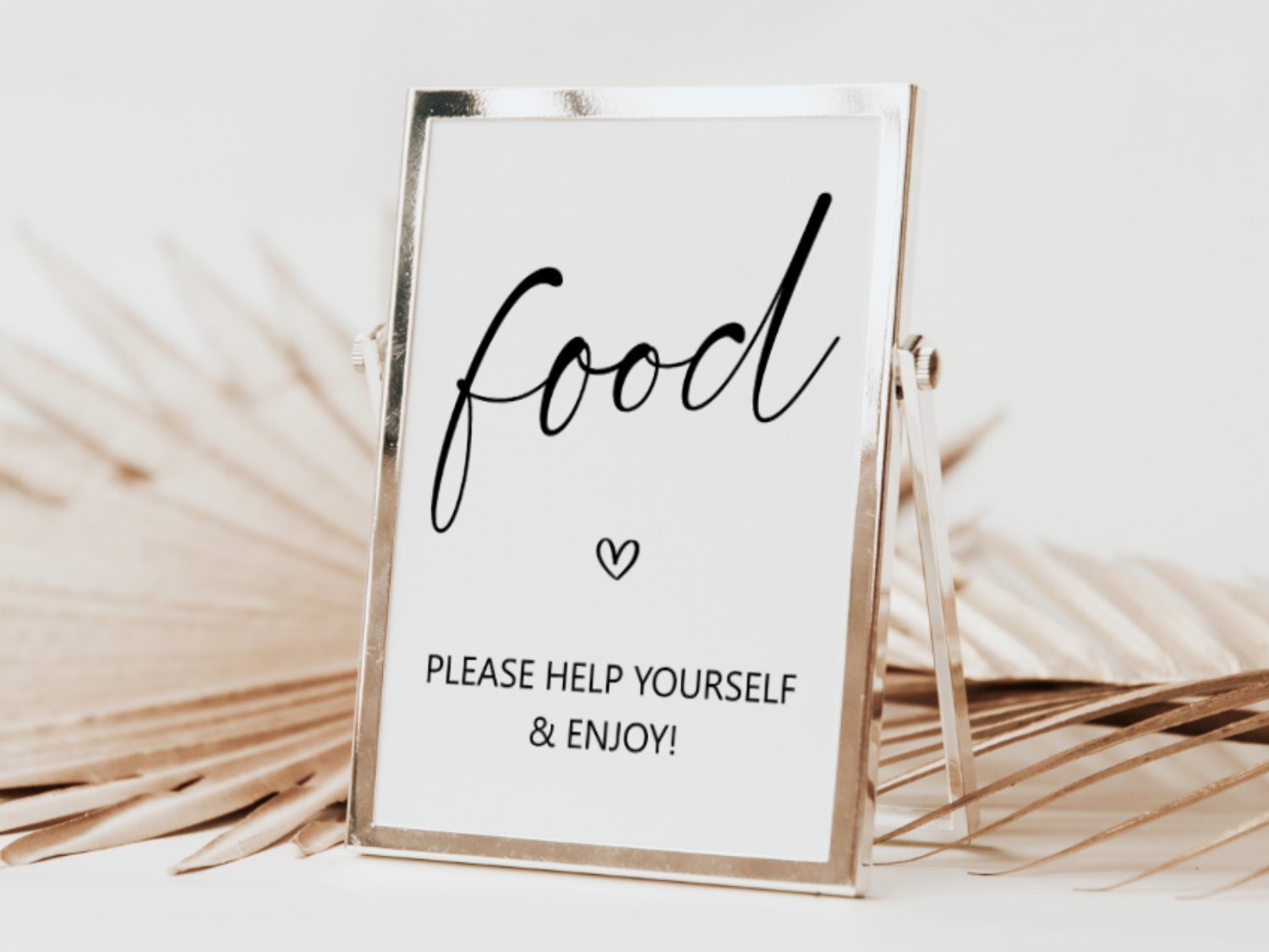 Minimalist Food Station Sign Minimalist Baby Shower Decoration Baby ...