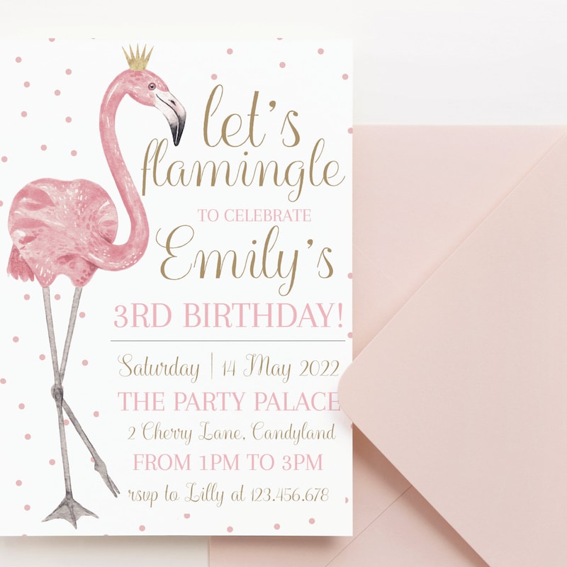 Flamingo Invites - Etsy