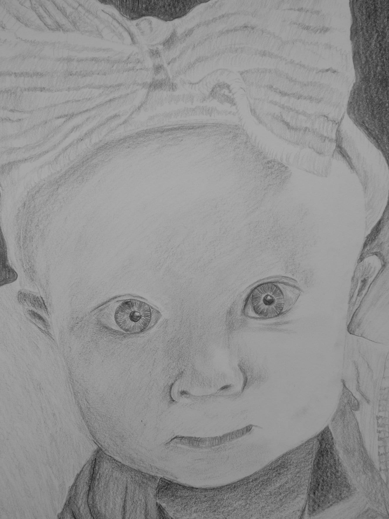 Baby Portraits, Custom Baby Portraits, Pencil Drawing From Photo, Hand ...
