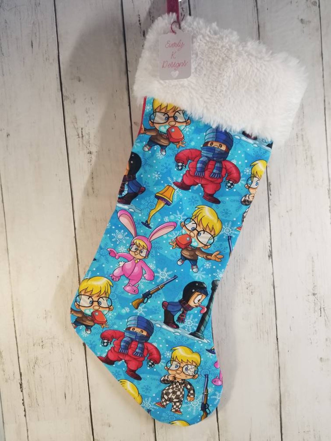 A Christmas Story Ralphie Red Rider Bb Inspired Stocking - Etsy