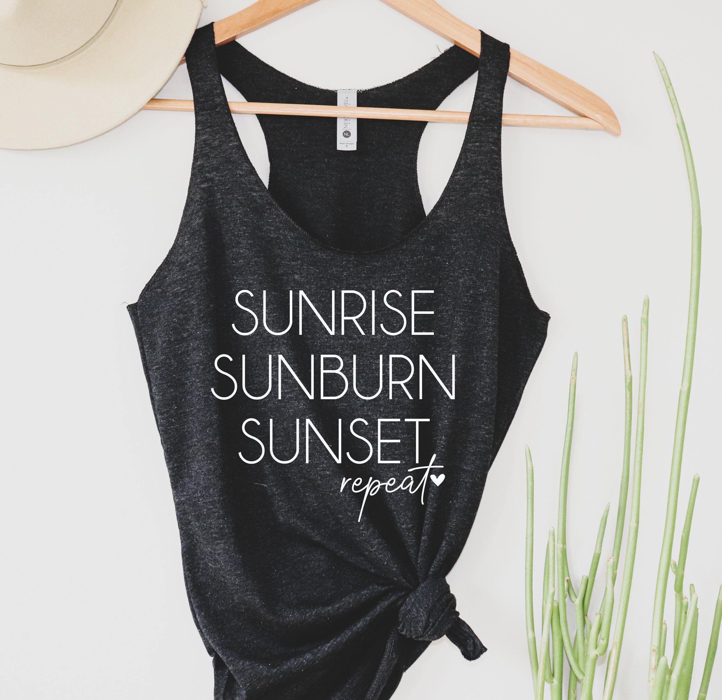 Sunrise Sunburn Sunset Repeat Tank Top Cute Summer Tank Top - Etsy