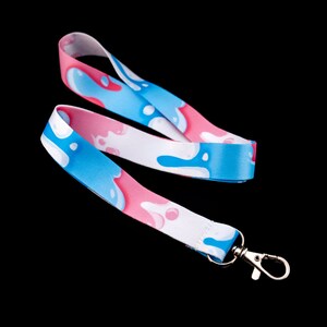 Pride Slime Lanyard – LGBTQ Badge Holder, Rainbow Trans Lesbian Bi Pan ...