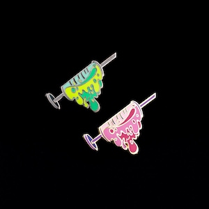 Syringe Slime Enamel Pin - Etsy