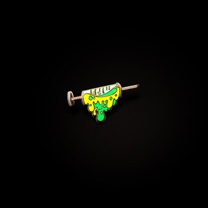 Syringe Slime Enamel Pin - Etsy