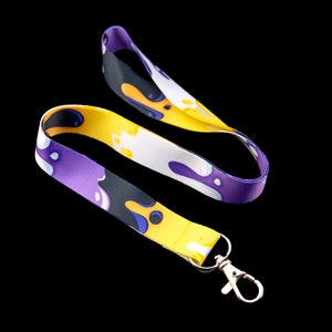 Pride Slime Lanyard – LGBTQ Badge Holder, Rainbow Trans Lesbian Bi Pan ...