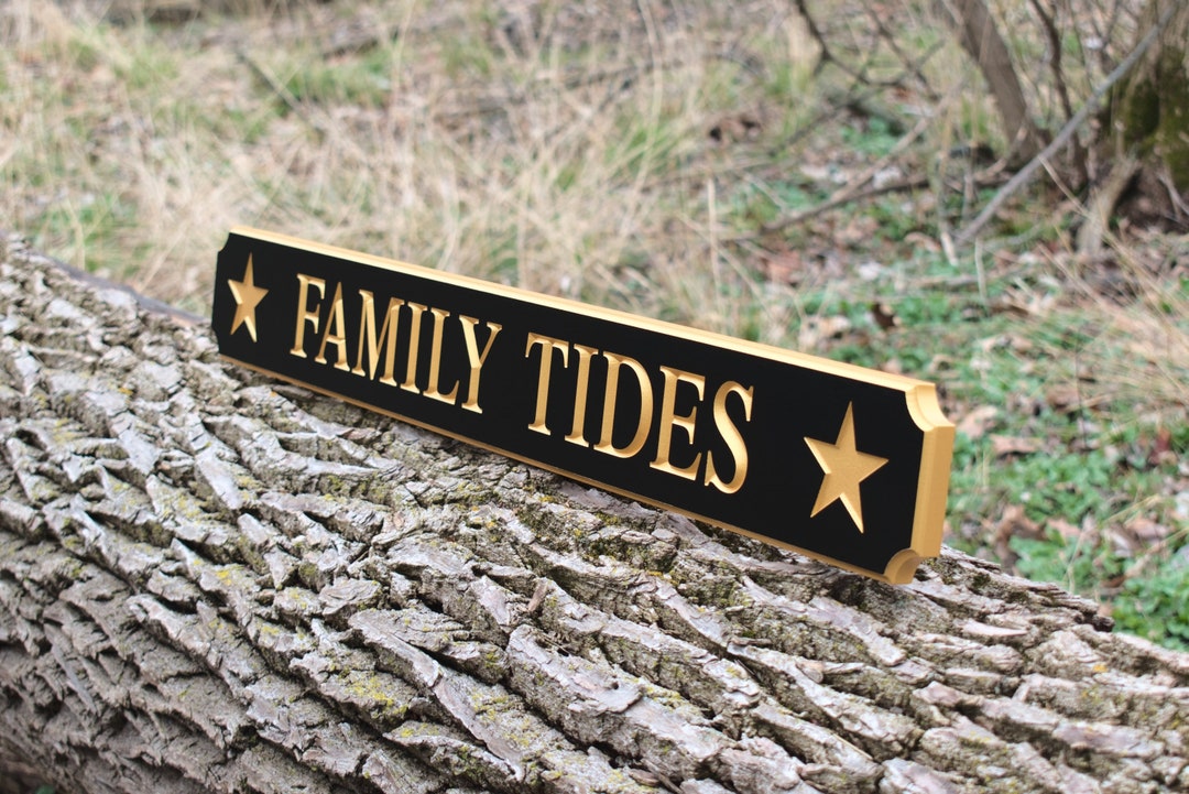 Carved Quarterboard Sign With Star Design - Etsy