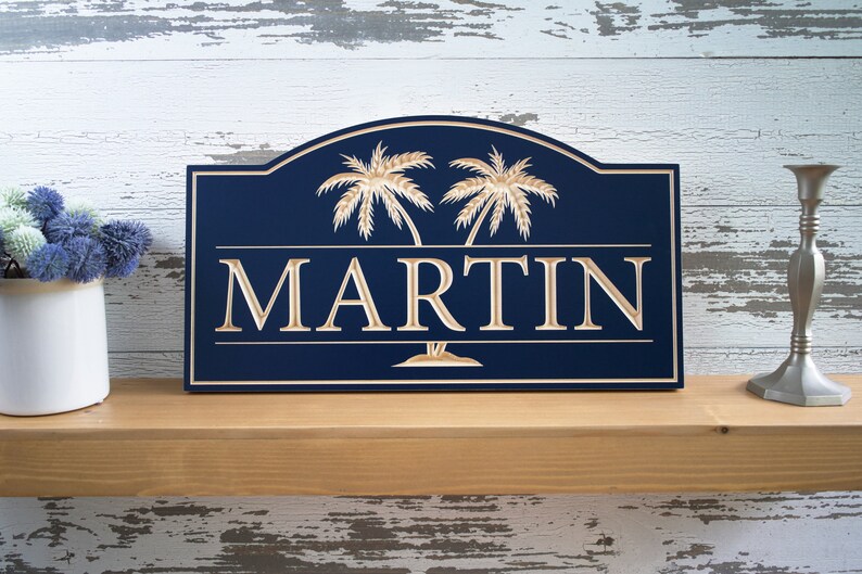 Family Last Name House Sign With Palm Trees Personalized Etsy family-last-name-house-sign-with-palm-trees-personalized-etsy