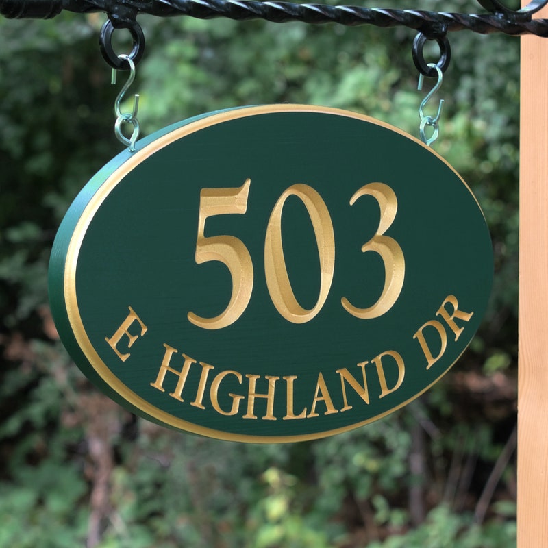Hanging Address Sign - Etsy