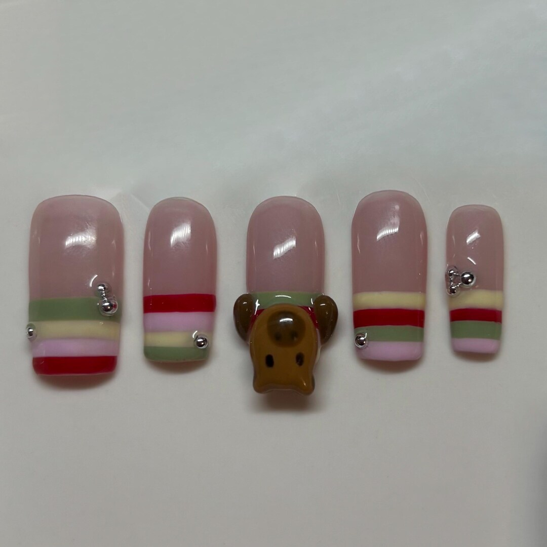 Capybara Hipper Nails, 3D Gel Nails, Everyday, Event, Nail Art - Etsy