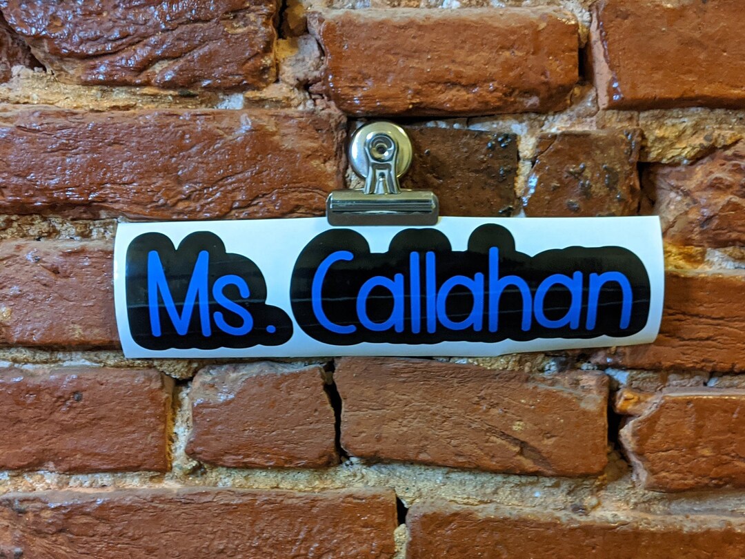 Custom Name or Word Decal With Outline - Etsy