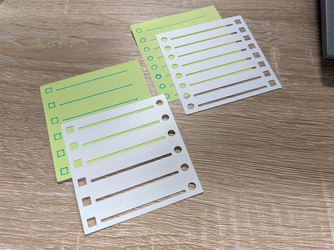 2 Sticky Note Checklist Templates - Etsy