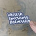 WGU Vinyl Sticker | Western Governors University Night Owls - Etsy