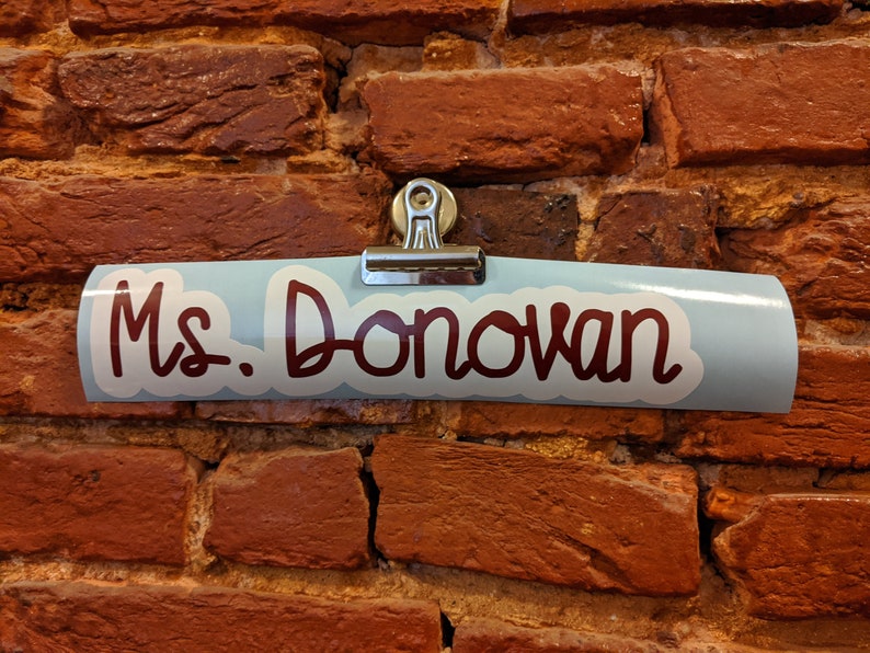 Custom Name or Word Decal With Outline - Etsy