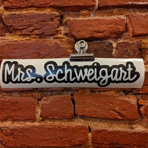 Custom Name or Word Decal With Outline - Etsy