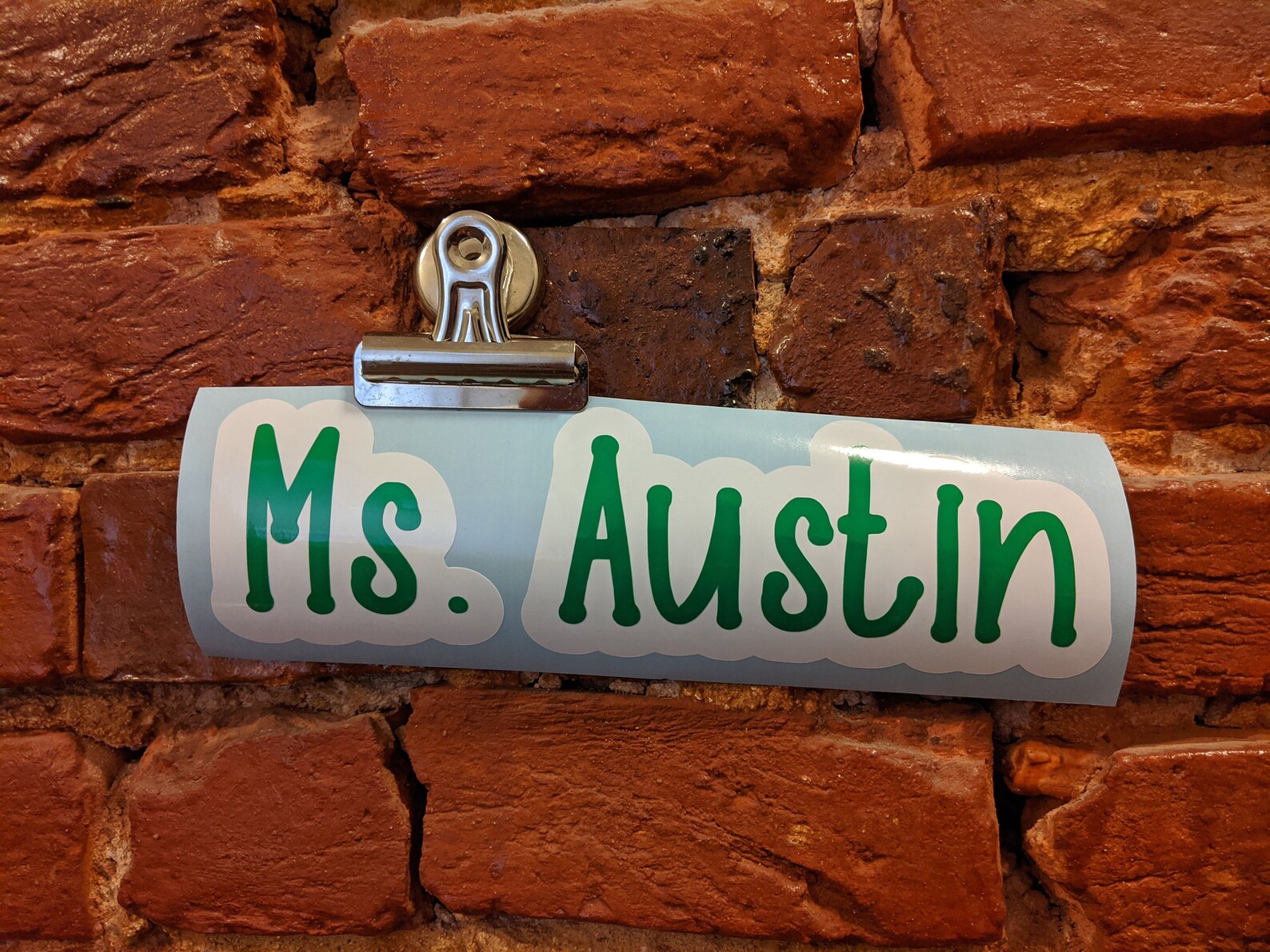 Custom Name or Word Decal With Outline - Etsy
