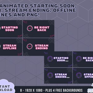 Sci-fi Twitch Overlay Animated X8 Techno Scenes Starting - Etsy
