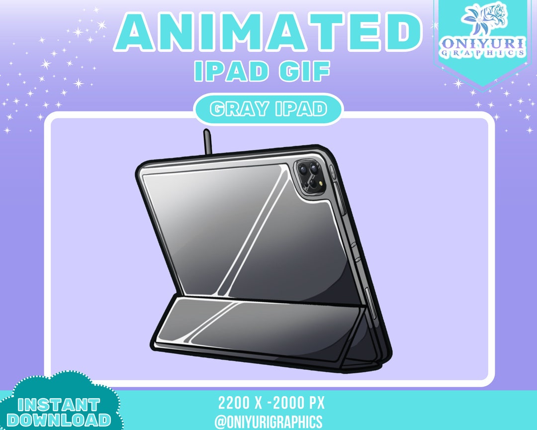 Animated Art Drawing Tablet Gray GIF | Pngtuber | Vtuber | Twitch ...
