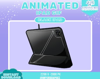 Animated Art Drawing Tablet Black GIF Pngtuber Vtuber Assets Giftuber ...