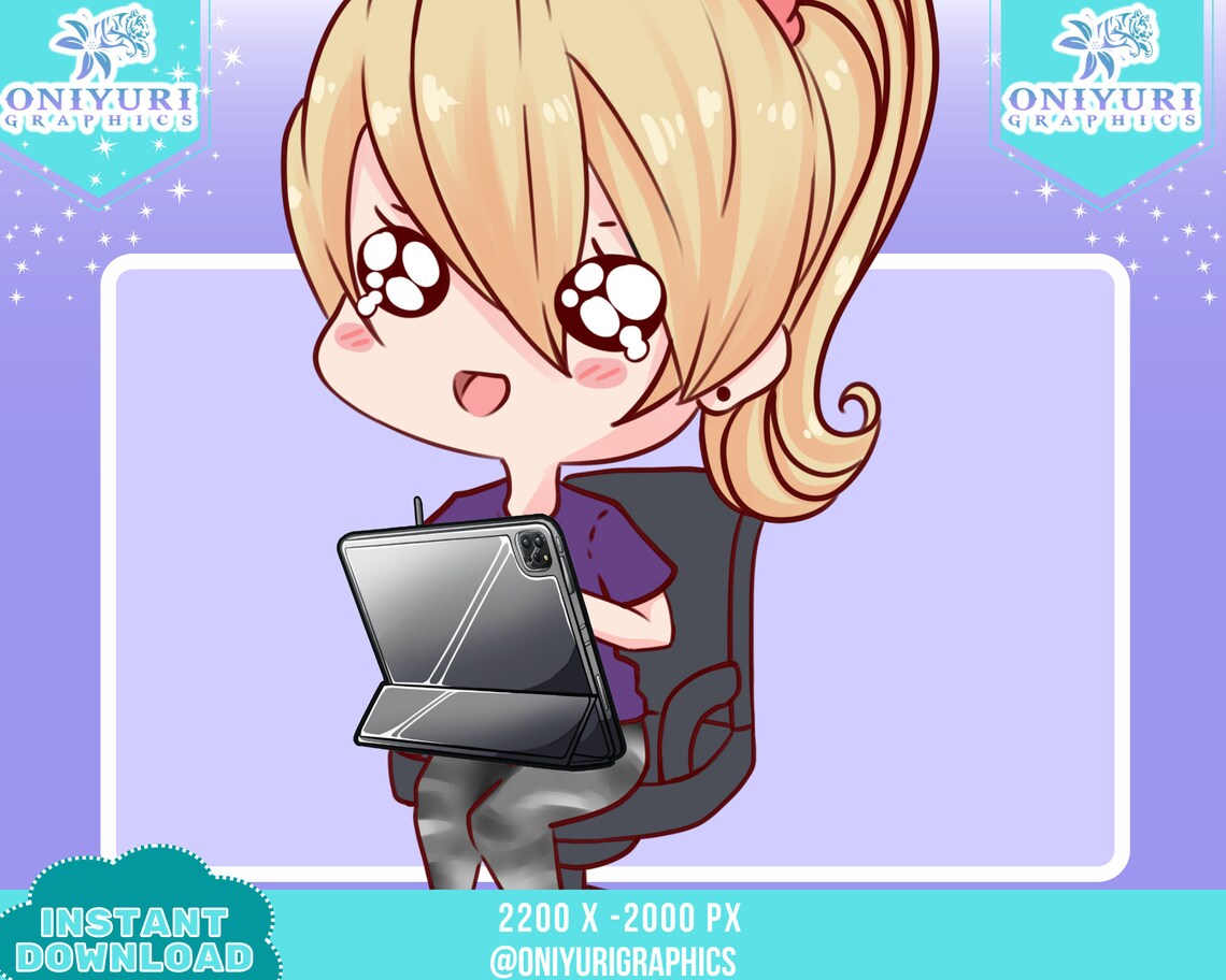 Animated Art Drawing Tablet Gray GIF Pngtuber Vtuber - Etsy