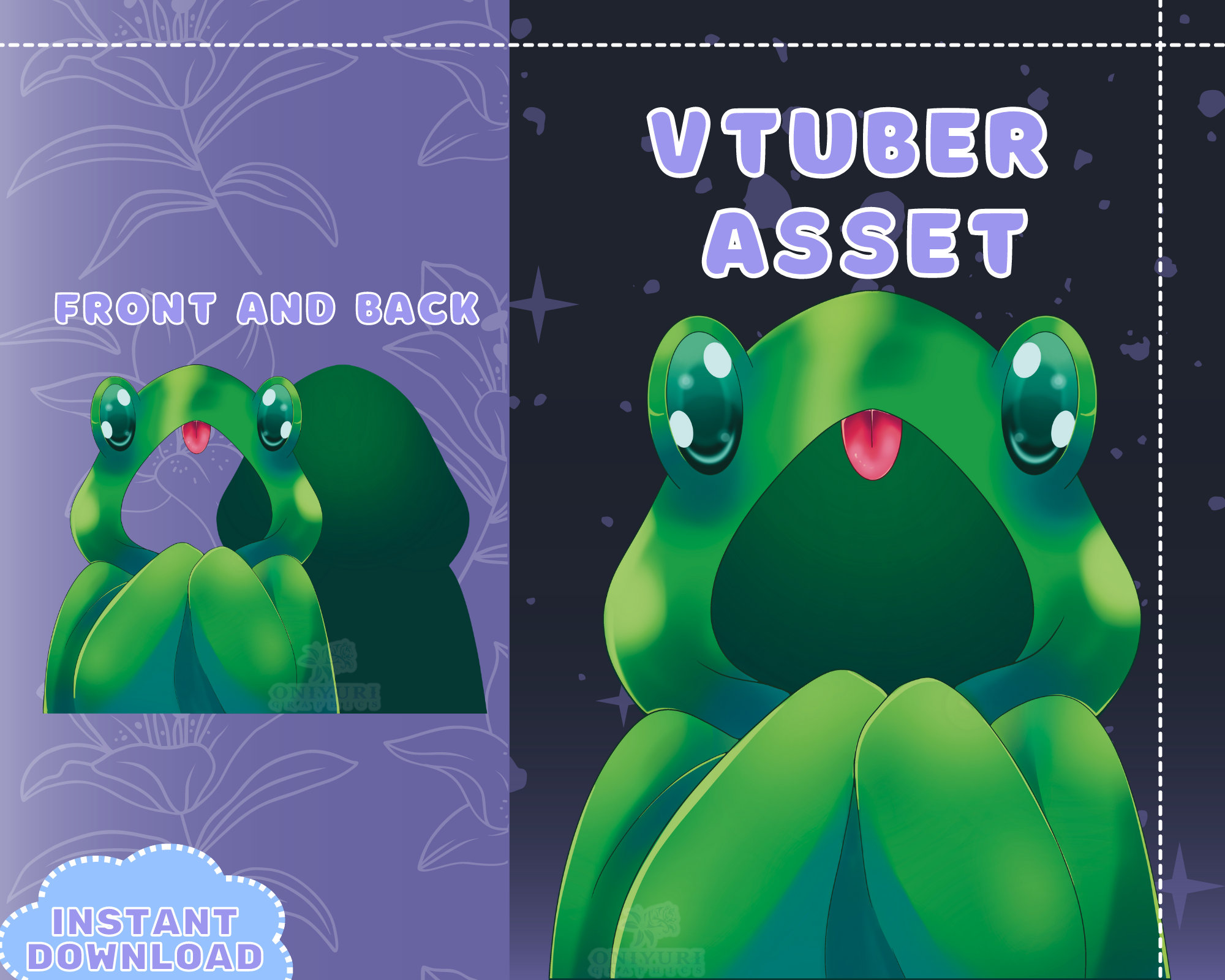 VTUBER Assets - Frog Cloak | Froggy Blanket | Twitch | Streaming | Discord | Kawaii Jacket ...