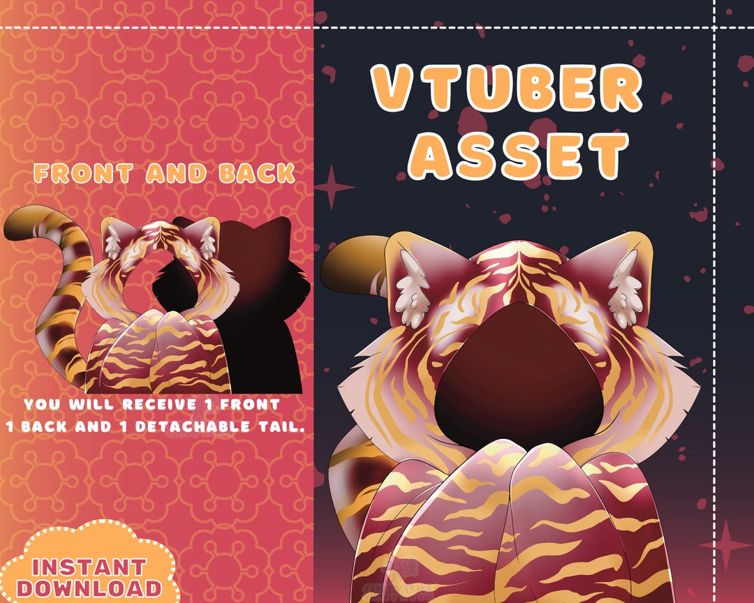 VTUBER Assets - Year of the Tiger | Blanket | Twitch Overlay ...