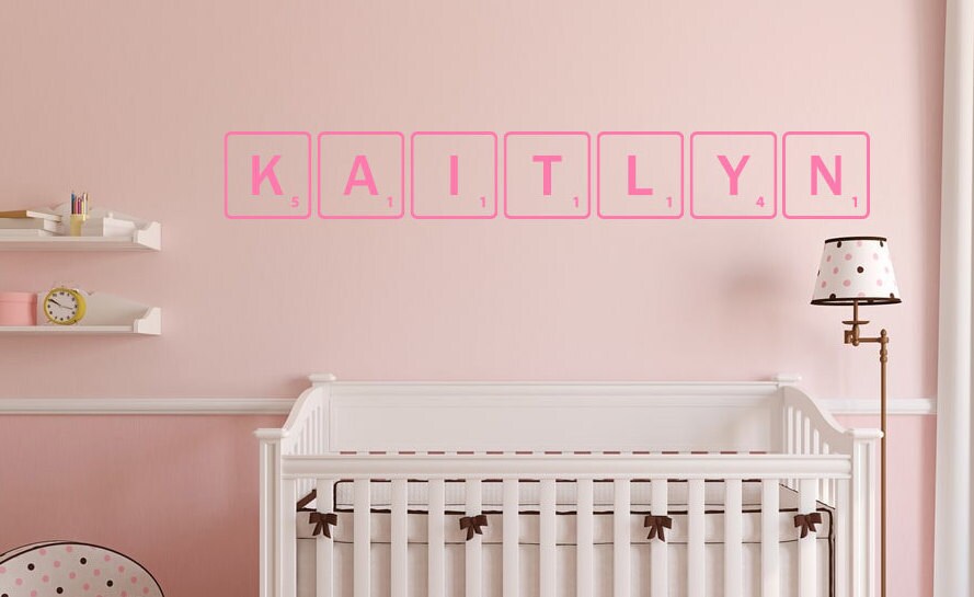 Scrabble Tiles Wall Sticker. Create Your Own Wall Art - Etsy