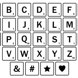 Scrabble Tiles Wall Sticker. Create Your Own Wall Art - Etsy