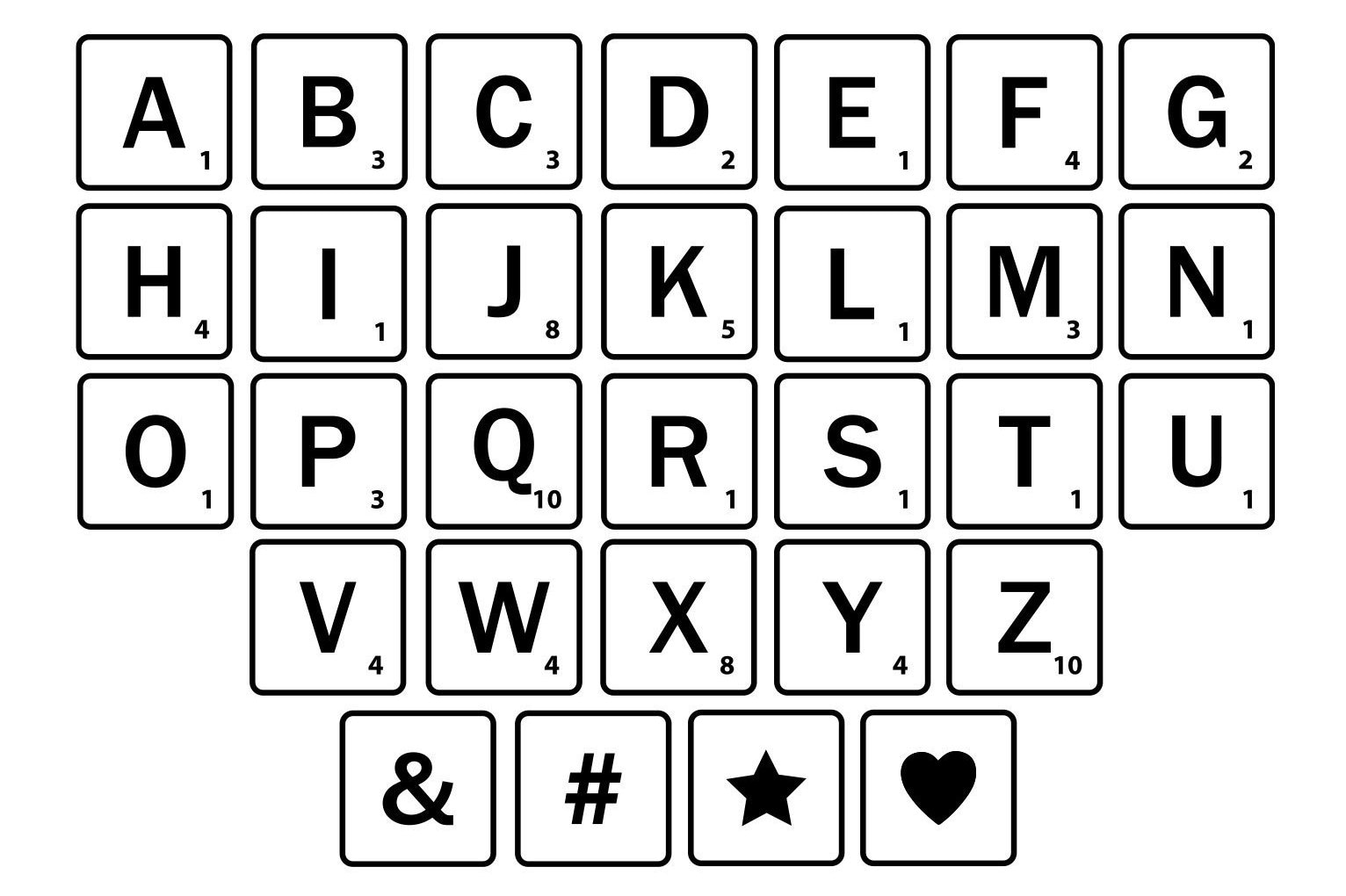 Scrabble Tiles Wall Sticker. Create Your Own Wall Art - Etsy