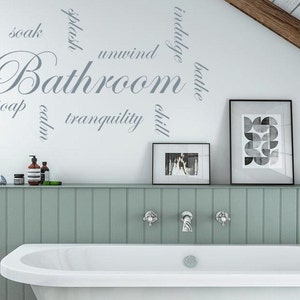 Bathroom Wall Sticker - Etsy UK